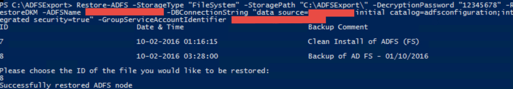 Backup and Recovery with the AD FS Rapid Restore Tool | The Access Onion